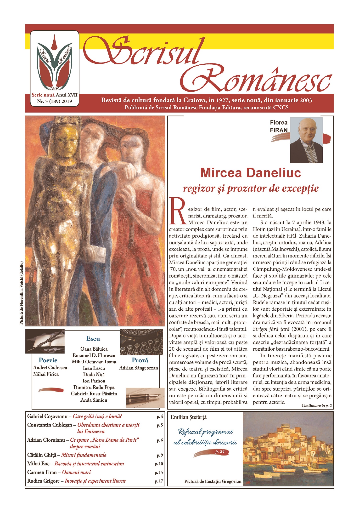 Revista Scrisul Romanesc Nr. 5 din 2019 - 15839212515 - Libris
