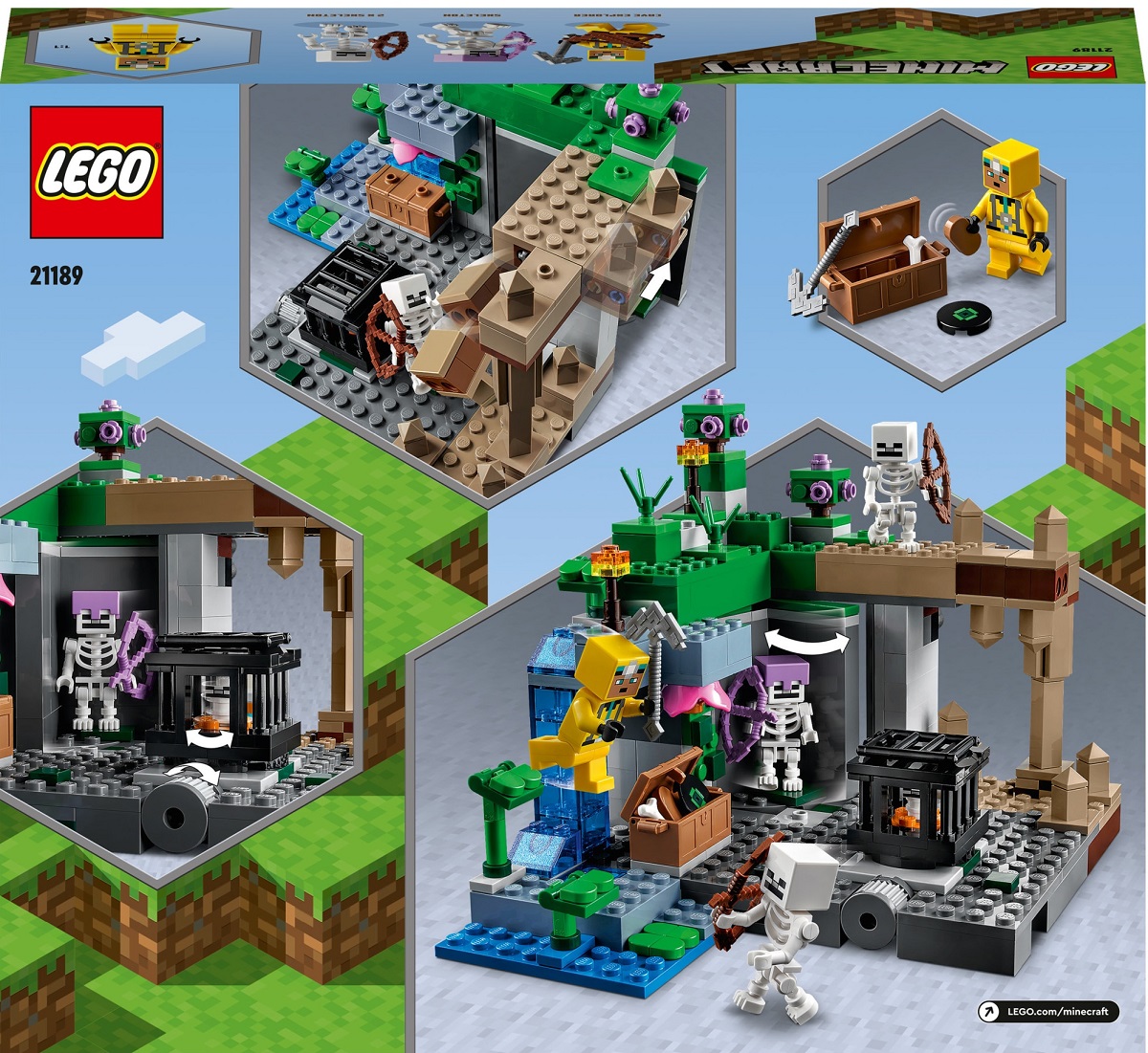 Lego Minecraft. Temnita cu schelete - 21189 - Libris